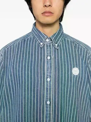 AAPE BY *A BATHING APE Striped Denim Shirt