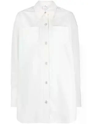 COURREGES Strap-detail Button-up Shirt