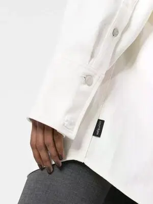 COURREGES Strap-detail Button-up Shirt