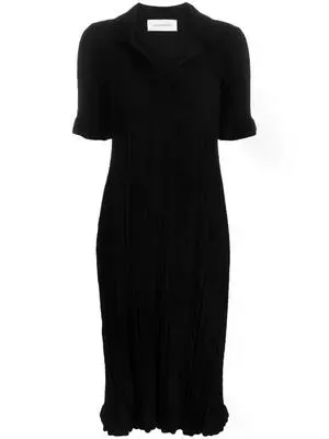 Viktor & Rolf V-neck Knitted Midi Dress