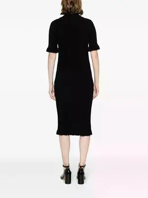 Viktor & Rolf V-neck Knitted Midi Dress