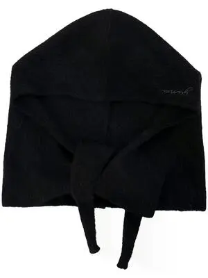 GANNI Wool Blend Balaclava - Black