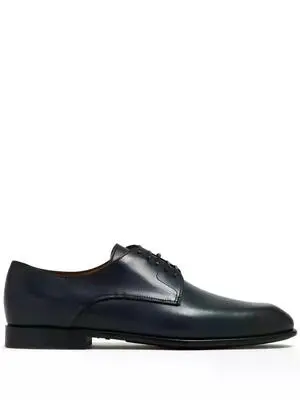 FERRAGAMO Polished Leather Derby Shoes