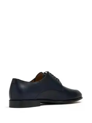 FERRAGAMO Polished Leather Derby Shoes