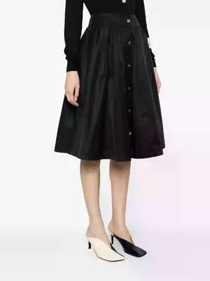 Moschino A-line Pleated Midi Skirt