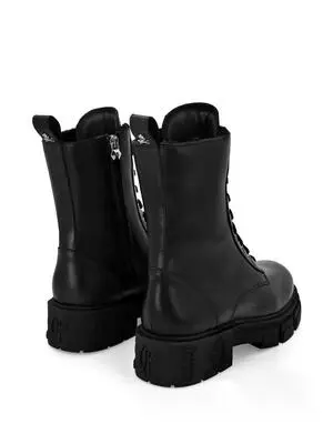 Philipp Plein Leather Lace-up Boots