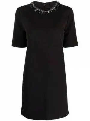 Philipp Plein Crystal-embellished Mini Dress - Black