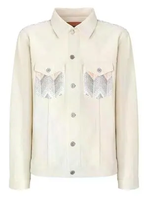 Missoni Chevron-knit Denim Jacket
