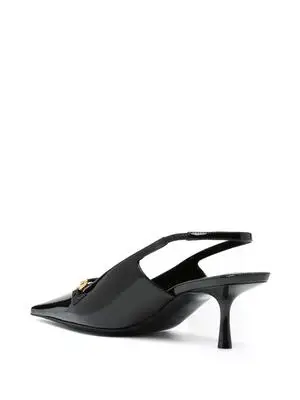 Saint Laurent Carine 55mm Patent-leather Pumps - Black