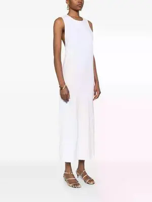 Loulou De Saison Rayna Midi Dress - White