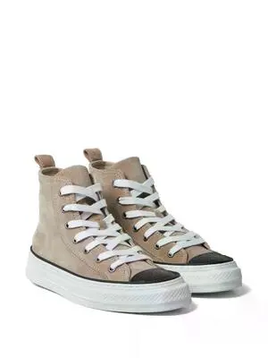 Brunello Cucinelli Panelled Lace-up Sneakers