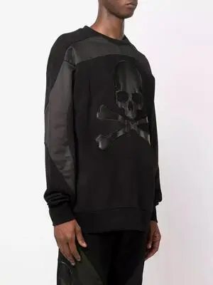 Philipp Plein Panelled Skull Sweatshirt