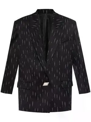 Attico Single-button Wool-blend Blazer