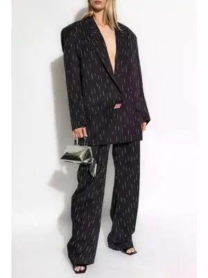Attico Single-button Wool-blend Blazer