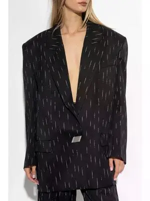 Attico Single-button Wool-blend Blazer