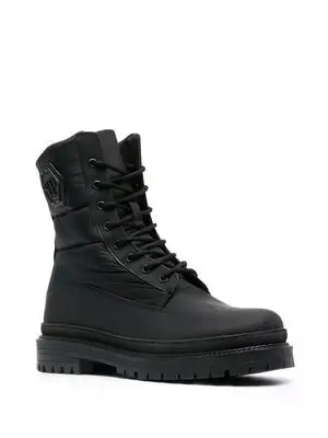 Philipp Plein Logo-embossed Ankle Boots