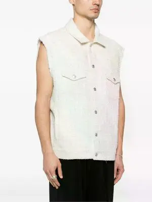 Gcds Sequin-embellished Tweed Gilet