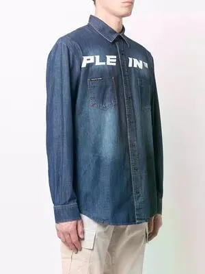 Philipp Plein Logo Denim Shirt