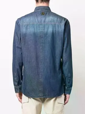 Philipp Plein Logo Denim Shirt