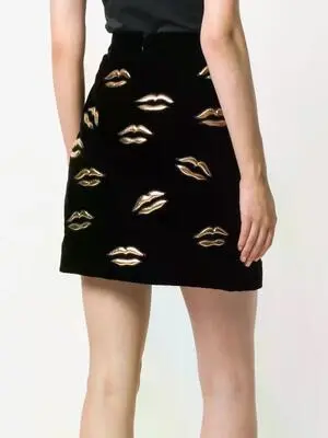 Givenchy Lip Print A-line Mini Skirt