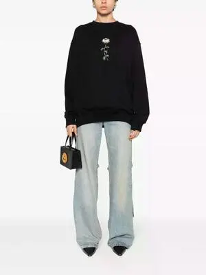 MARGHERITA MACCAPANI Floral-print Cotton Sweatshirt