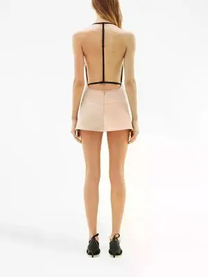 COURREGES Backless Twill Minidress