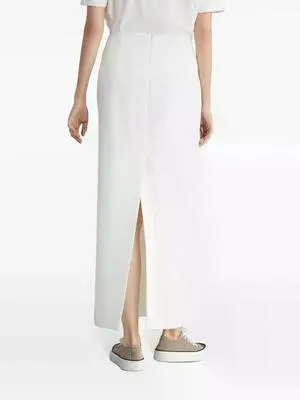 Brunello Cucinelli Cotton Straight Maxi Skirt