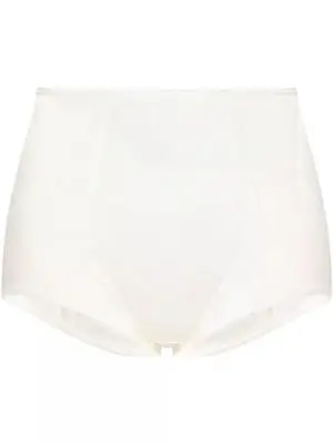 Dolce & Gabbana High-waisted Satin Briefs - White