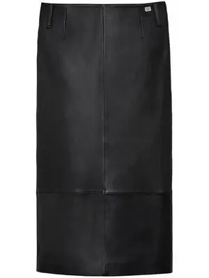 Marc Jacobs Leather Midi Skirt