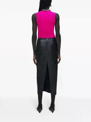 Marc Jacobs Leather Midi Skirt