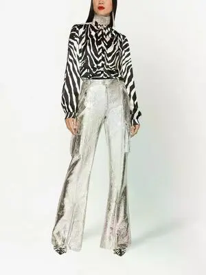 Dolce & Gabbana Zebra-print Satin Shirt
