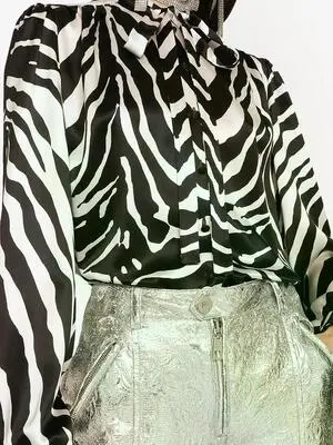Dolce & Gabbana Zebra-print Satin Shirt