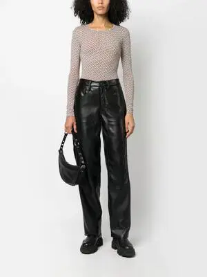 Pinko Logo-print Semi-sheer Sweatshirt