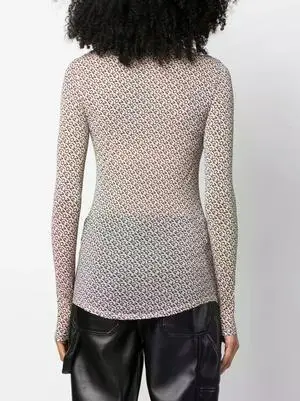 Pinko Logo-print Semi-sheer Sweatshirt
