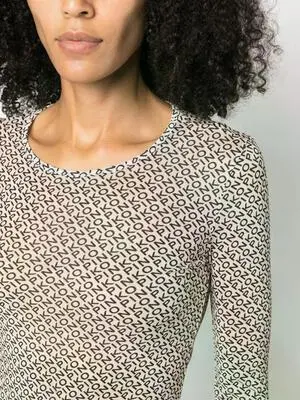 Pinko Logo-print Semi-sheer Sweatshirt