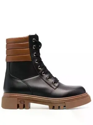 BALDININI Leather Combat Boots