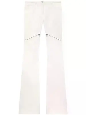 COURREGES Ellipse Zipped Twill Trousers - White