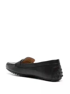 Ralph Lauren Barnsbury Leather Driver Loafers - Black