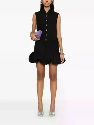 Coperni Gathered Tailored Mini Dress