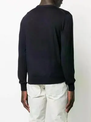 Armani Exchange Embroidered Logo Virgin Wool Jumper