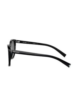 Prada Symbole Round-frame Sunglasses - Black