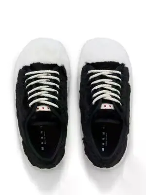 Marni Teddy Lace-up Sneakers - Black