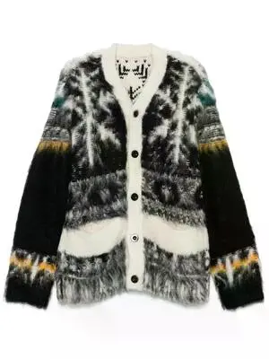 Sacai Patterned Pocket Cardigan