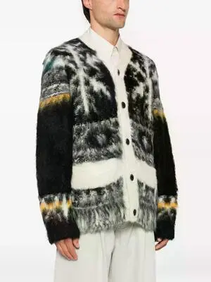 Sacai Patterned Pocket Cardigan