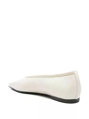 TOTEME Crocodile-embossed Ballet Flats - Neutrals