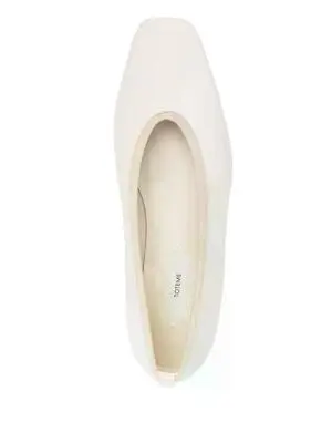 TOTEME Crocodile-embossed Ballet Flats - Neutrals