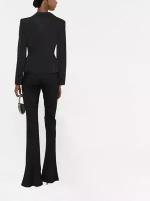 Dolce & Gabbana Logo-plaque Button-fastening Blazer - Black