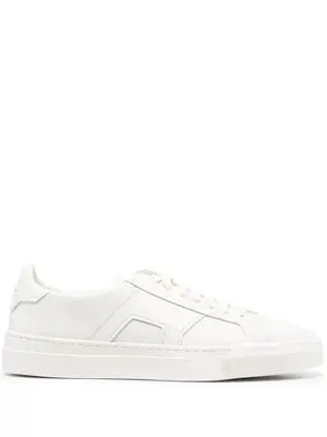 Santoni Logo-print Panelled Sneakers - Neutrals
