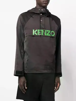 Kenzo Logo-print Hooded Satin Jacket