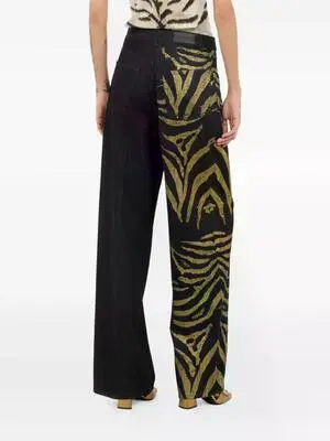 Roberto Cavalli Zebra-print Jeans